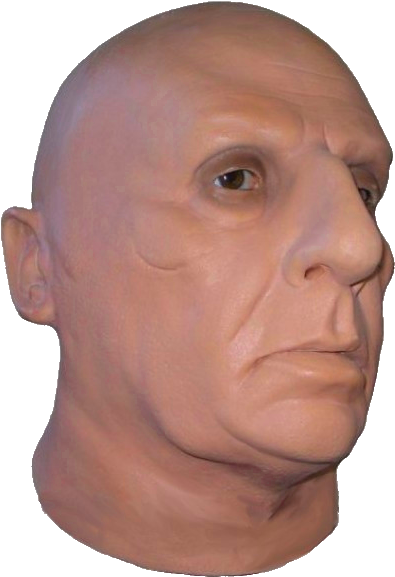 Download Bouncer Realistic Bald Man Mask - Bald Masks - Full Size PNG ...