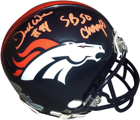 Download Demarcus Ware Autographed Denver Broncos Mini Helmet ...