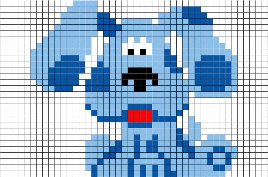 Download Blue Pixel Art - Full Size PNG Image - PNGkit
