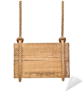 Download Transparent Wooden Sign Background Message Rope Hanging ...