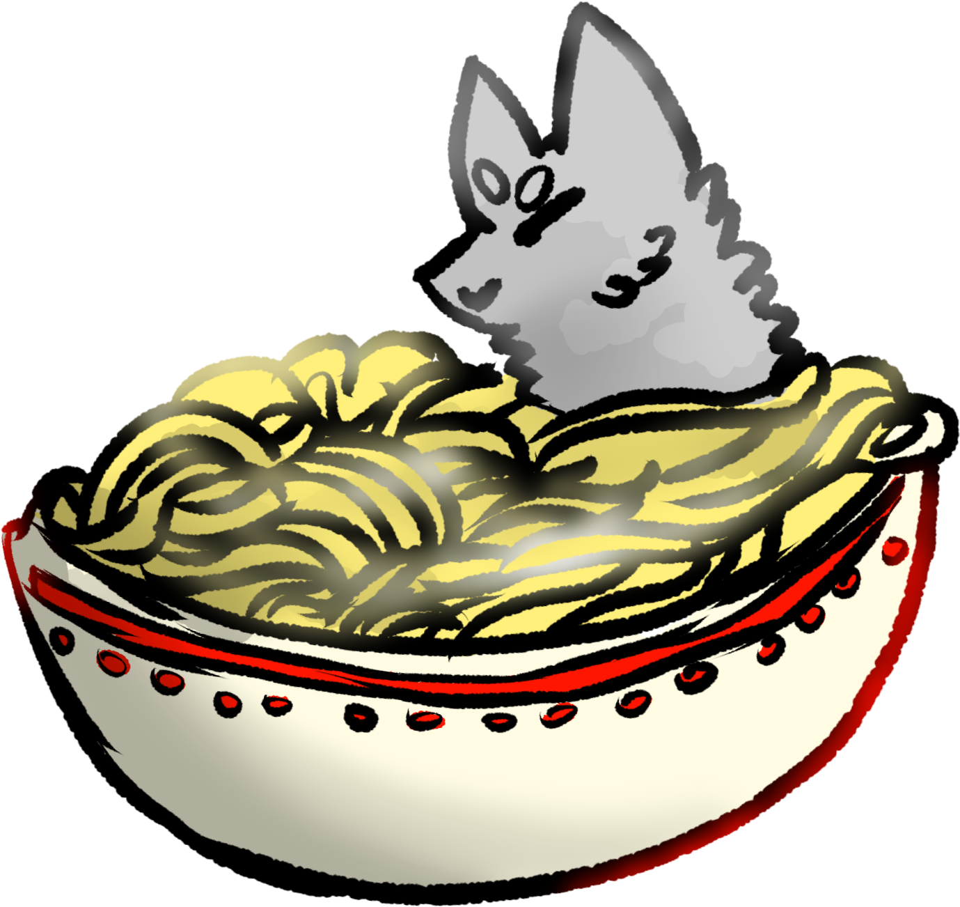 Download Texting - Noodles - Cartoon - Full Size PNG Image - PNGkit
