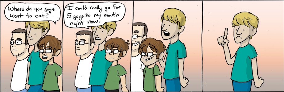 Download Five Guys - Cartoon - Full Size PNG Image - PNGkit