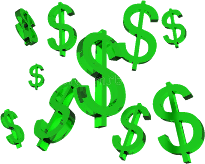 Download Sign In To Save It To Your Collection - Green Dollar Signs ...