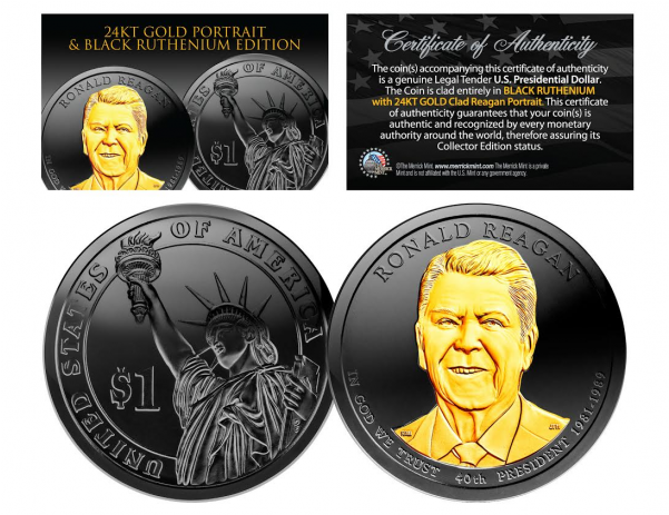 Download 2016 Ronald Reagan Presidential $1 Dollar U - Ruthenium Coins ...