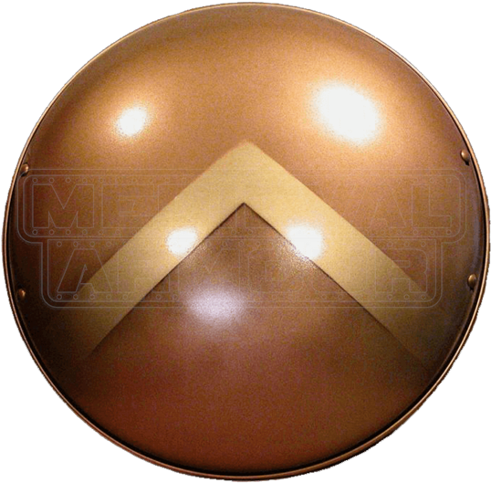 Download Transparent Steel Greek 300 Spartan Shield - Wooden Round ...