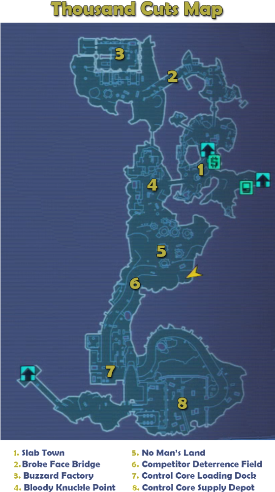 Download Thousand Cuts Map Borderlands 2 - Full Size PNG Image - PNGkit