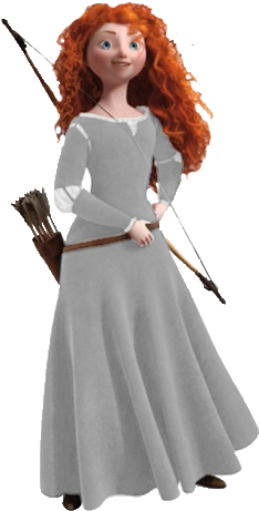 Download Transparent Merida Whose Dress Changes Color With - Disney's ...