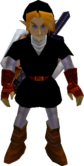 Download Black Link Ocarina Of Time - Full Size PNG Image - PNGkit