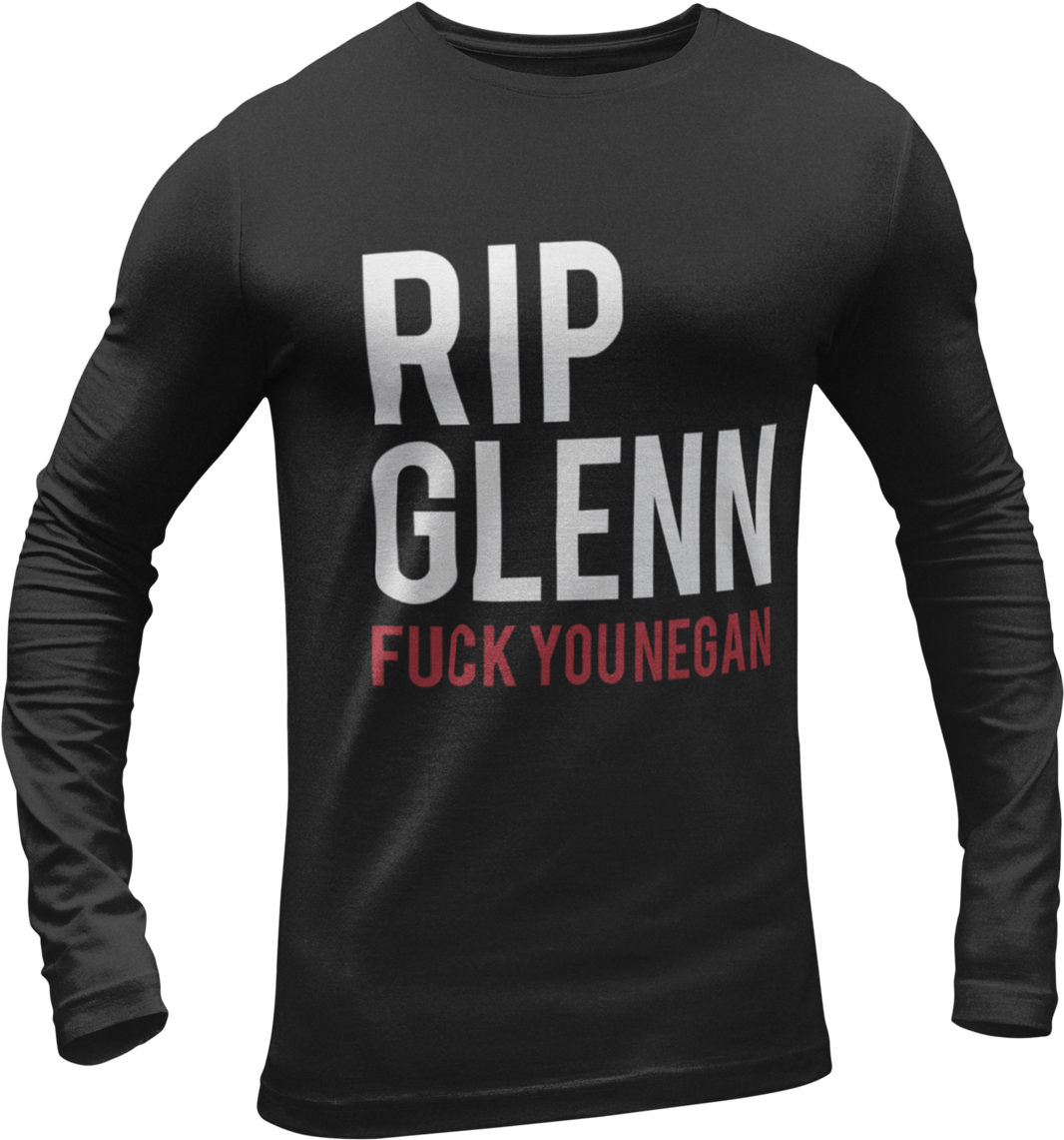 Download Rip Glenn Fuck You Negan Products - T-shirt - Full Size PNG Image - PNGkit