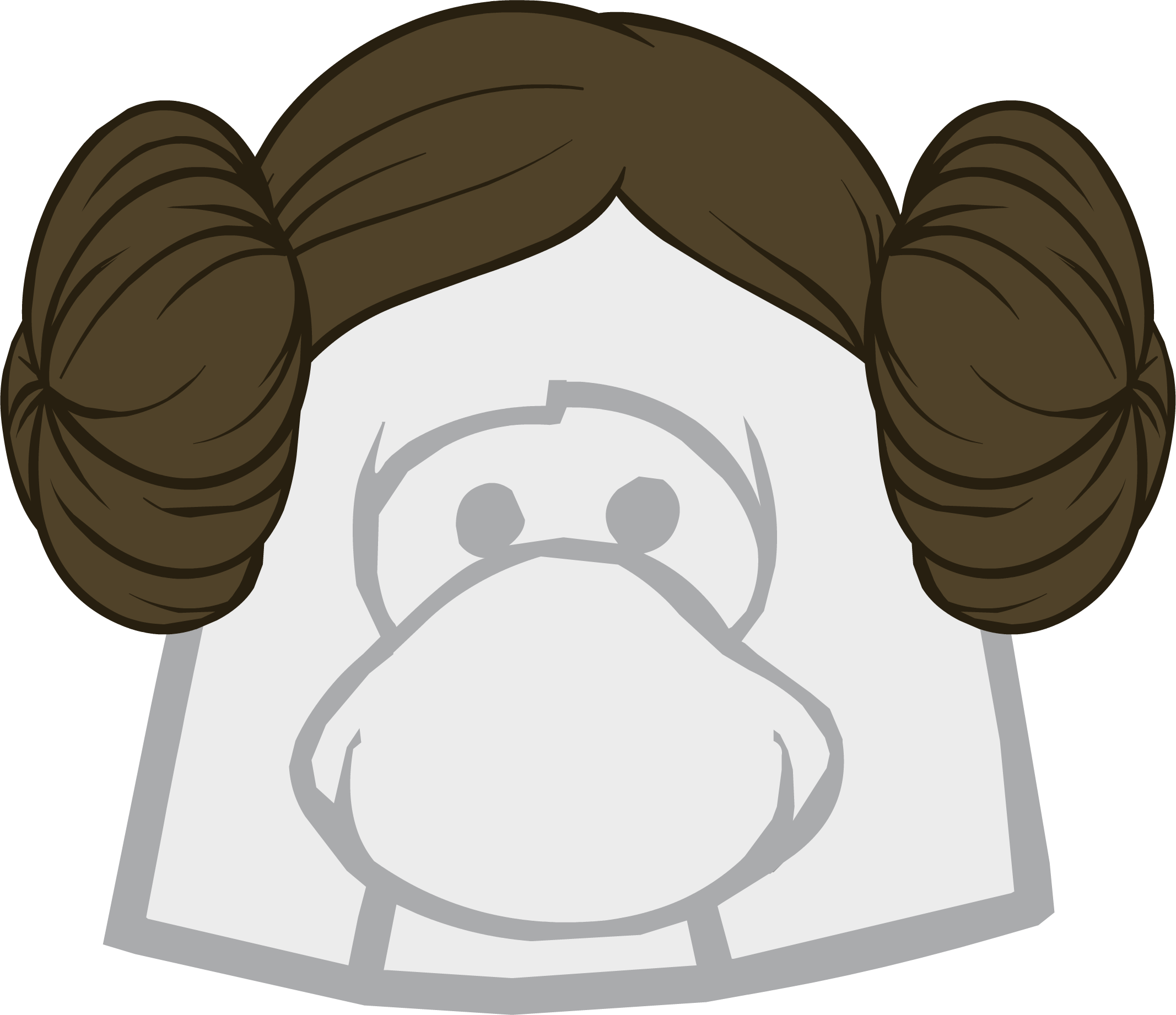 Download The Princess Leia Icon - Princess Leia Buns Clipart - Full ...