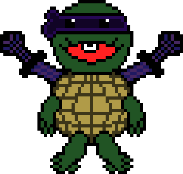 Download Baby Ninja Turtle Sword Of Wisdom - Cartoon - Full Size PNG ...