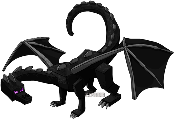 Download Transparent Ender Dragon Pictures - Minecraft Ender Dragon Png ...