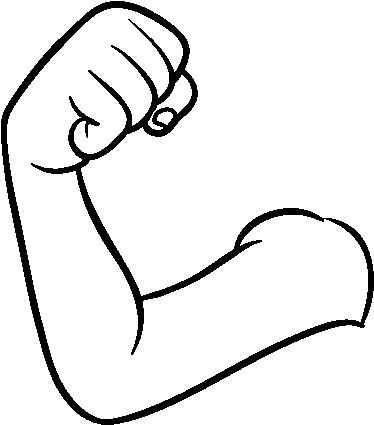 Download Arm Coloring Page - Drawing - Full Size PNG Image - PNGkit