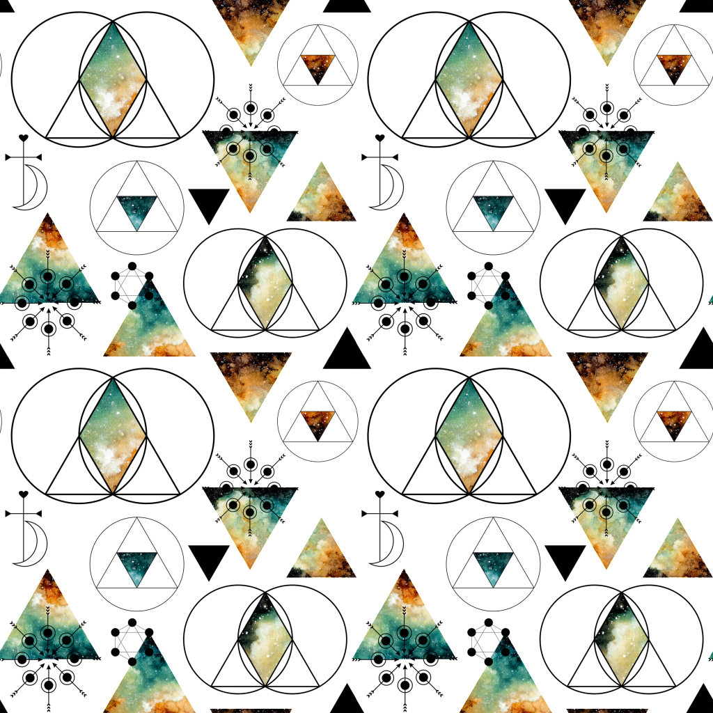 Download Hand Painted Colorful Geometric Png Background - Geometry ...