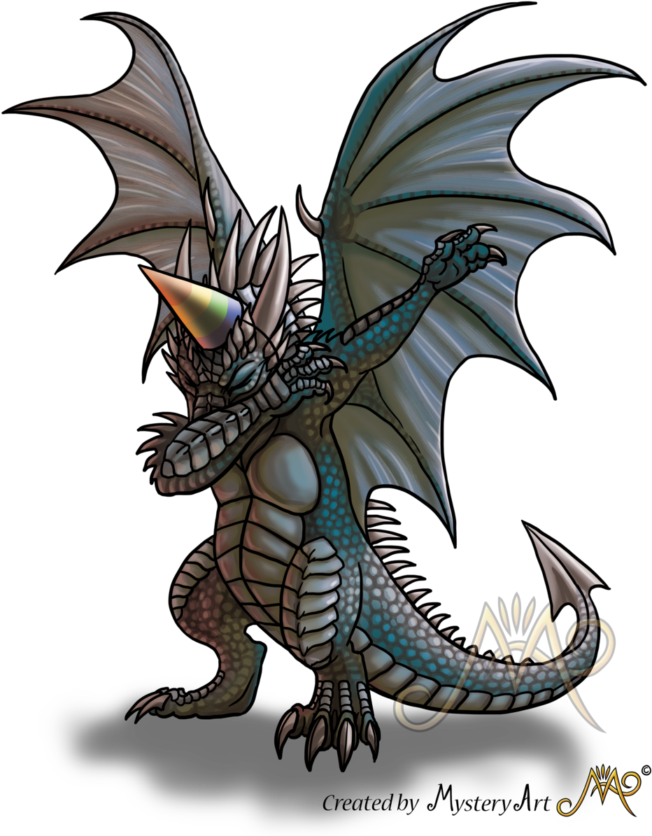 Download Dabbing Dragon Partyhat For Web - Dragon - Full Size PNG Image ...