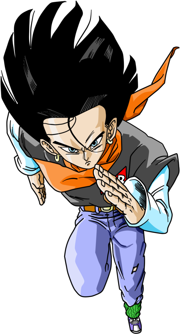 Download All Characters Are From The Android Saga - Dbz Android 17 Png ...