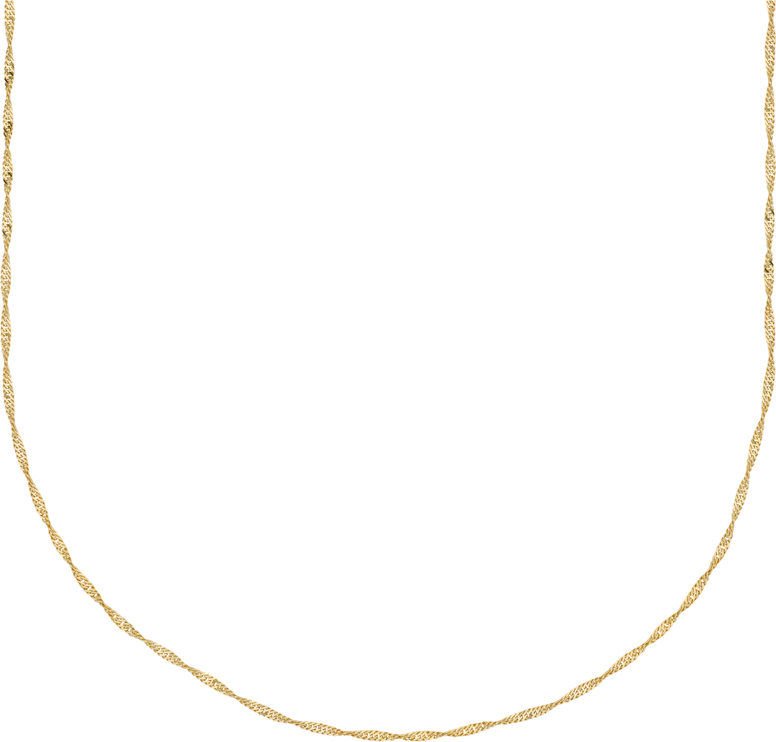 Download Transparent Twisted Rope Chain, 14k Yellow Gold - Necklace ...
