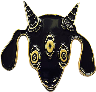 Download Three Eyed Goat Pin - Three Eyed Goat Version 2 - Enamel Lapel ...