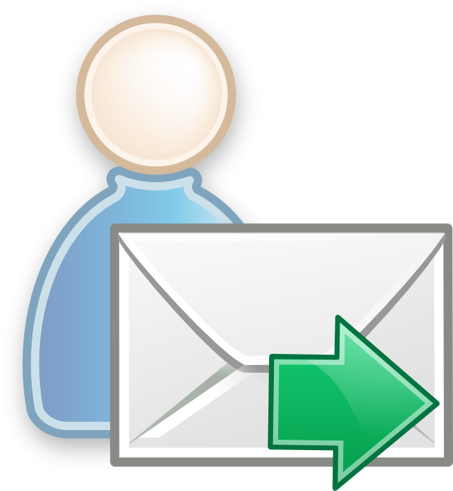 Download Transparent User Send Email Icon - PNGkit