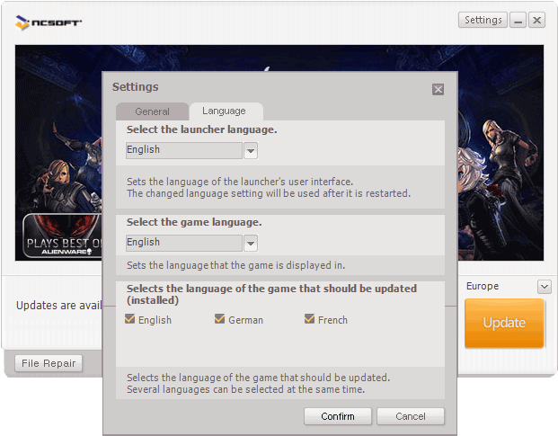 Download There's - Blade And Soul Launcher Settings - Full Size PNG ...