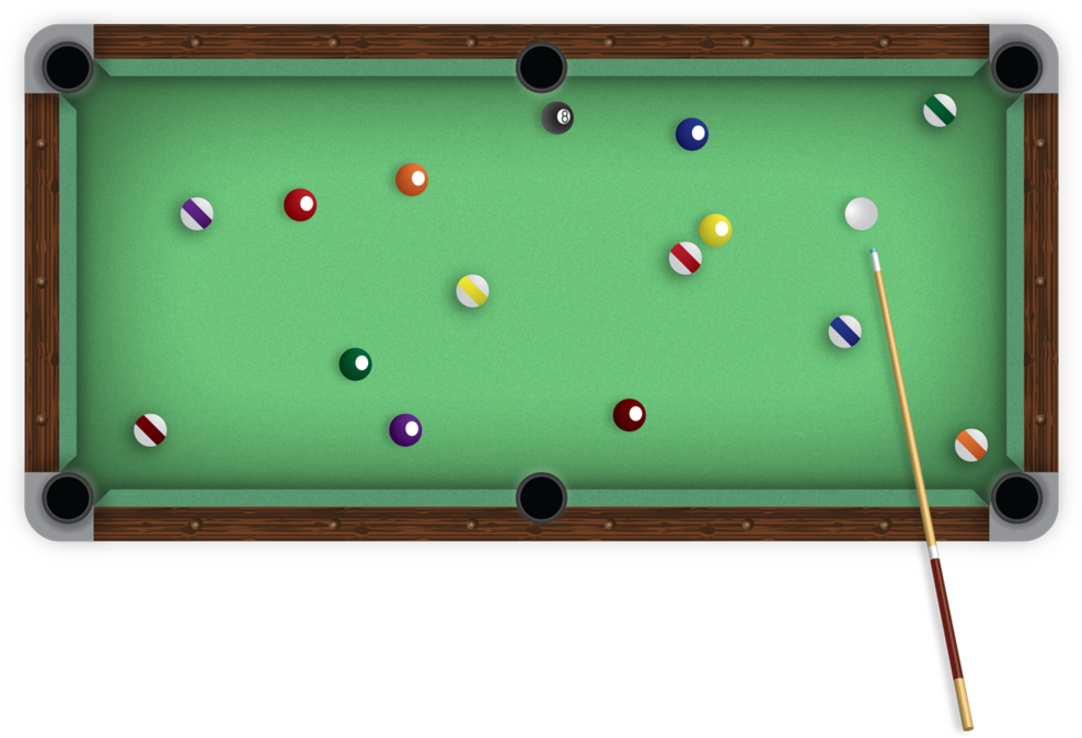 Download Pool Table Top View Png - Pool Table Top Png - Full Size PNG ...