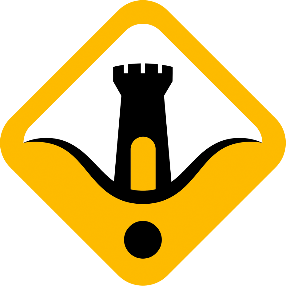 Download Cork Safety Alerts - Turn And Curve Sign - Full Size PNG Image ...