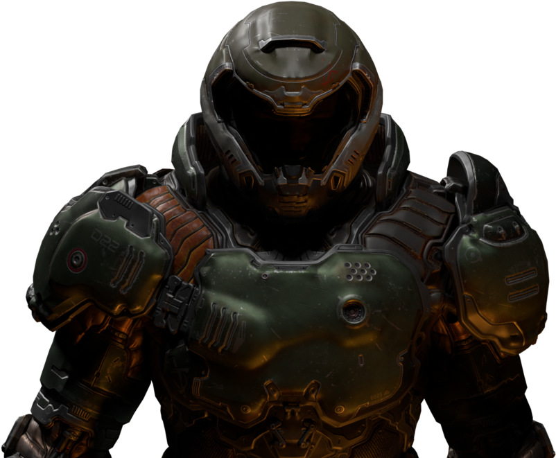 Download Doom Slayer By Telemuscnt - Doom Slayer Helmet Png - Full Size ...