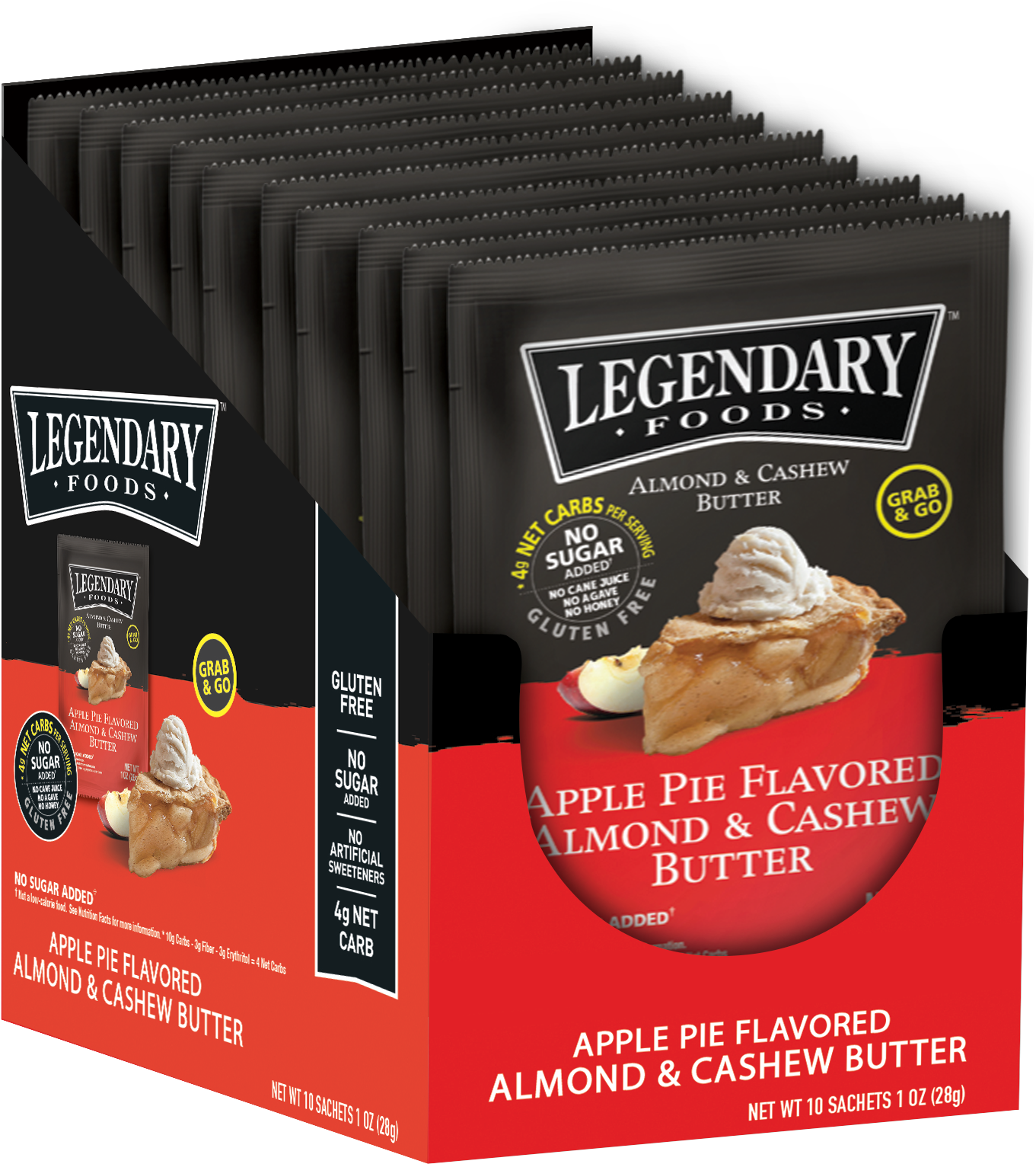 Download Apple Pie Almond & Cashew Nut Butter Squeeze Packs - Full Size ...