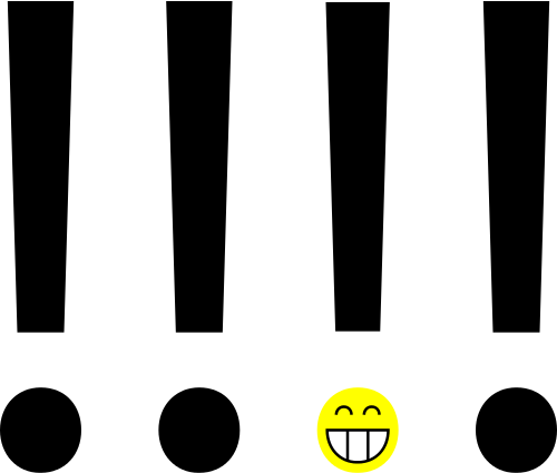 Download Transparent Laughing Exclamation Point - Smiley Point D ...