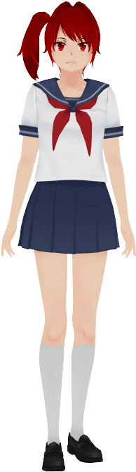 Download Yui Rio Model Rip - Yandere Simulator - Full Size PNG Image ...