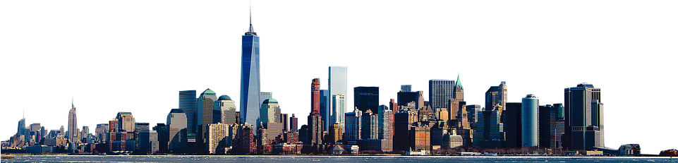 Download New York Skyline Transparent - New York City - Full Size PNG ...