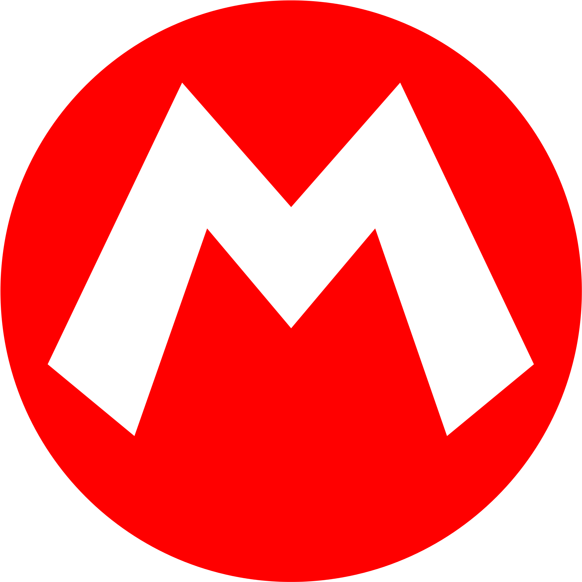 Download Mario Emblem Inverted - Mario Logo - Full Size PNG Image - PNGkit