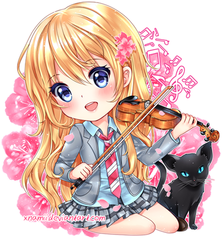 Download 100 Images About Violin On We Heart It - Shigatsu Wa Kimi No ...