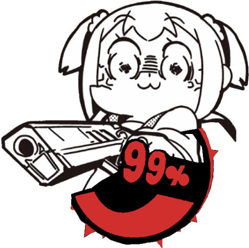Download Sounds-neet - Pop Team Epic Gun - Full Size PNG Image - PNGkit