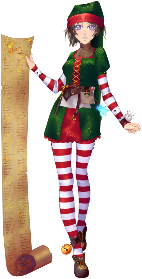 Download Outfit Santa's Assistant - Santa Assistant Eldarya - Full Size ...