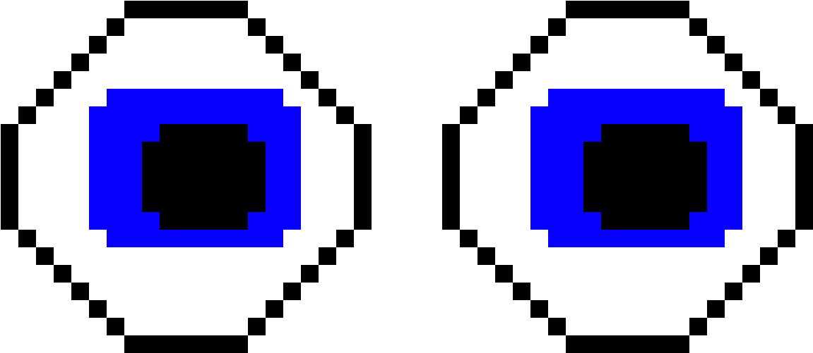 Download Eyeballs - 8 Bit Emoji - Full Size PNG Image - PNGkit