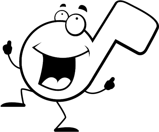 Download Smiling Music Note - Full Size PNG Image - PNGkit