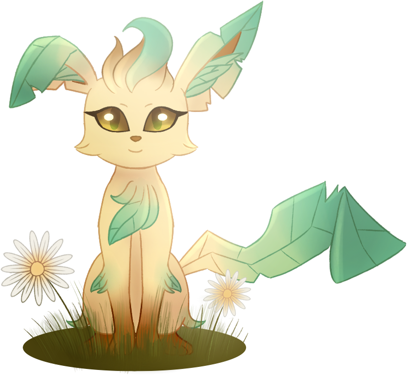 Download Leafeon Sitting - Leafeon - Full Size PNG Image - PNGkit