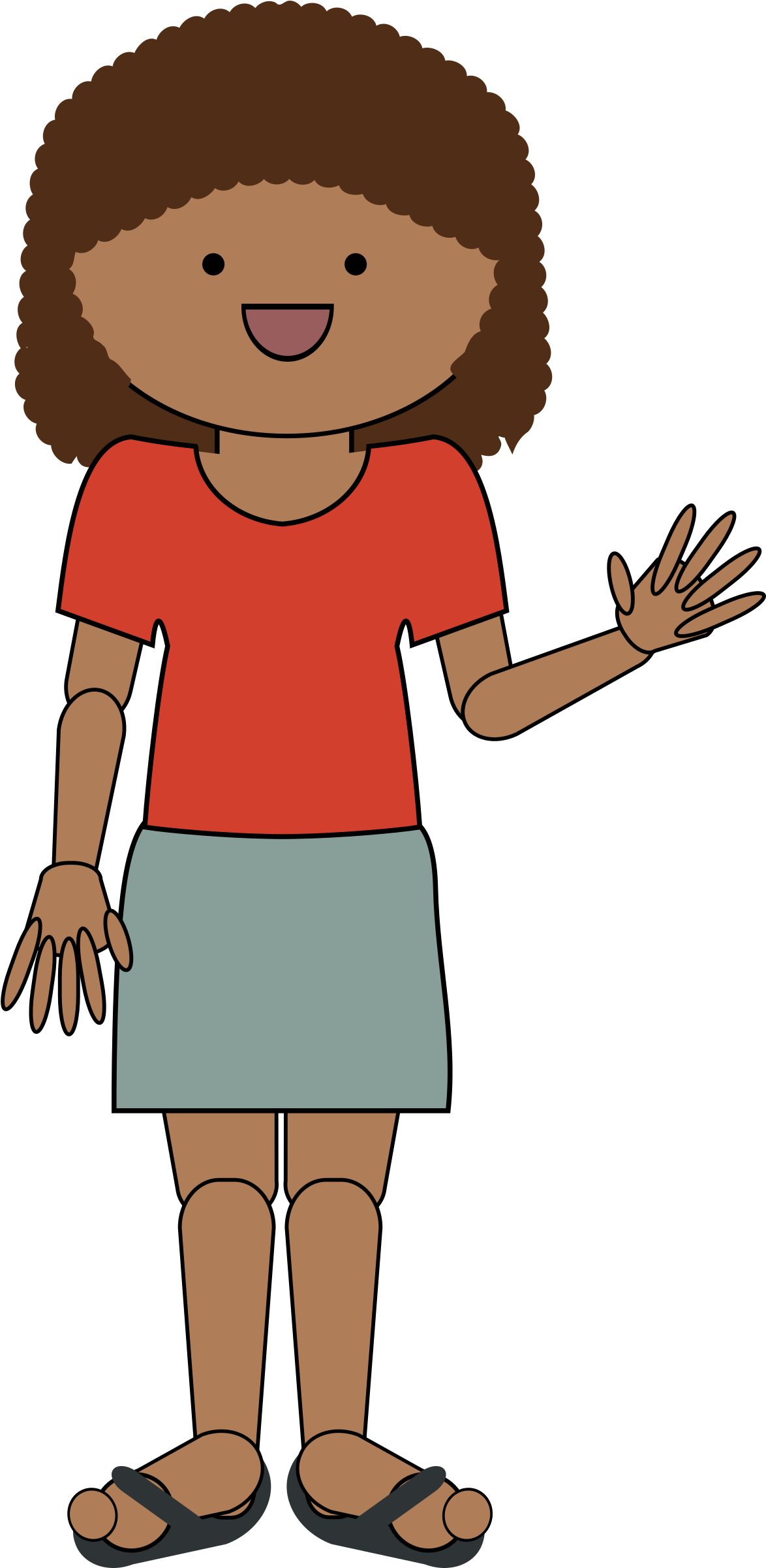 Download This Free Icons Png Design Of Woman Waving Hello - Full Size ...