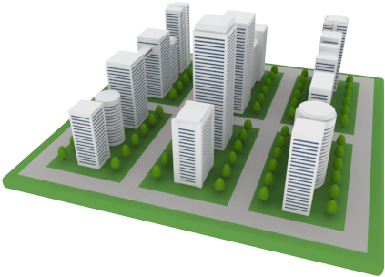 Download Office Clipart High Rise Building - Commercial Building - Full ...