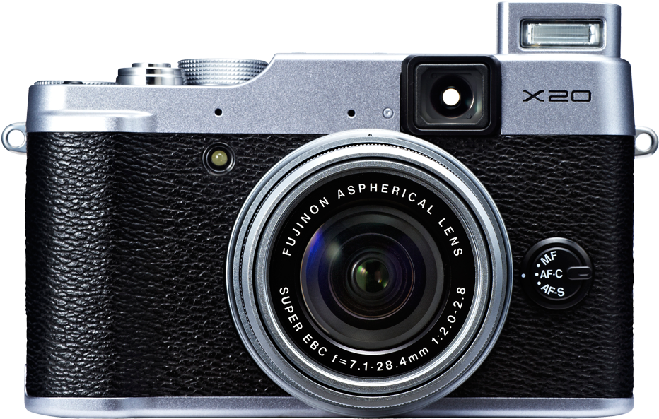 Download Fuji Film X20 Silver Digital Camera - Full Size PNG Image - PNGkit