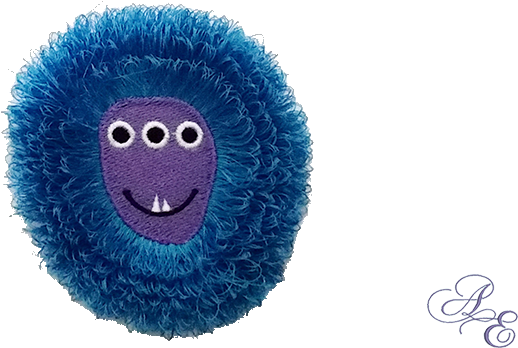 Download A Cute Monster With Three Eyes, A Fringe Mane And A - Monster ...