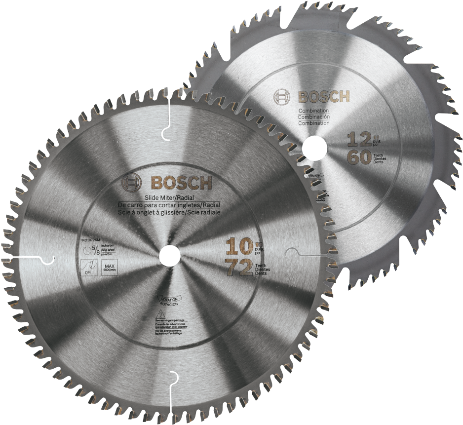 Download Saw Blade Png For Kids - Bosch - 10 In. 72 Tooth Miter/slide ...