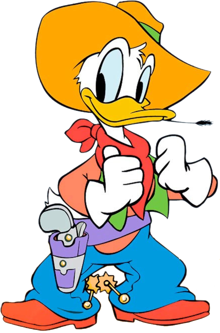 Download Дональд Дак - Cowboy Donald Duck Western Cartoon - Full Size ...