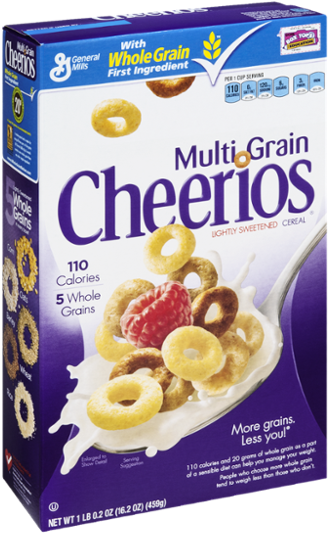 Download Transparent General Mills Cheerios Multi Grain Cereal ...