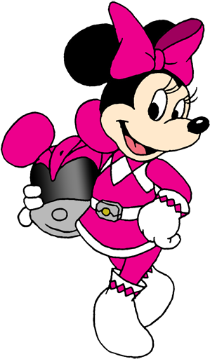Download Minnie Mouse As A Power Ranger - Cartoon - Full Size PNG Image ...
