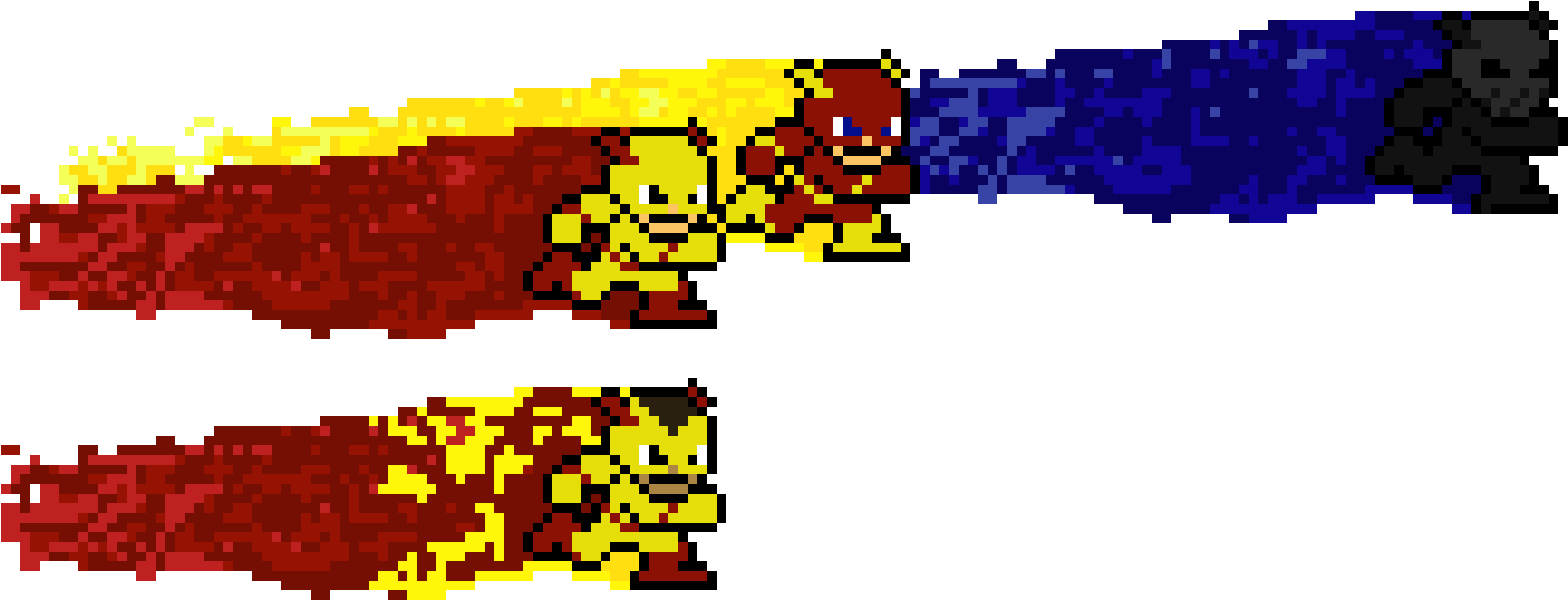 Download Flash And Reverse Flash And Zoom - Pixel Art Zoom Flash Reverse Flash - Full Size PNG ...