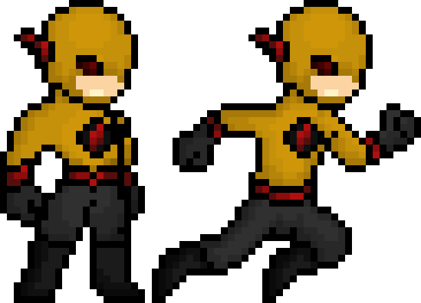 Download Reverse Flash Model - Reverse Flash Pixel Art - Full Size PNG Image - PNGkit