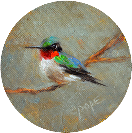 Download Ruby Throat I - Oil Painting - Full Size PNG Image - PNGkit