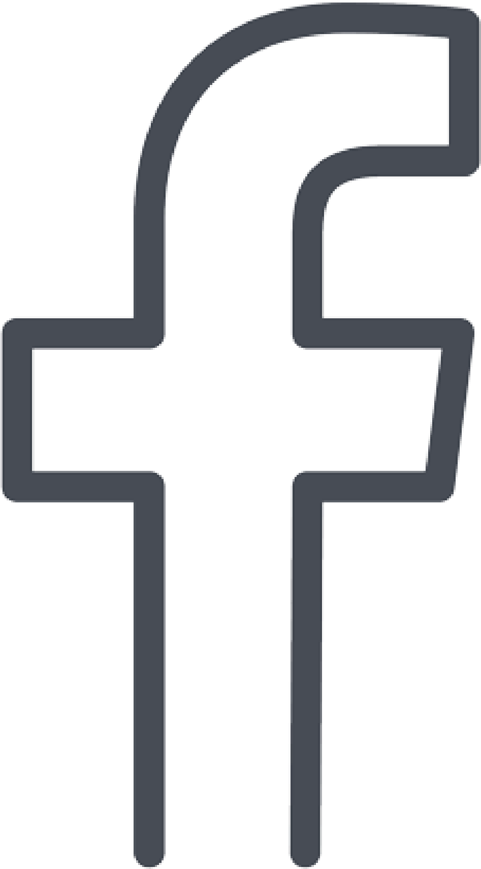 Download Facebook Icon - Facebook Line Icon - Full Size PNG Image - PNGkit